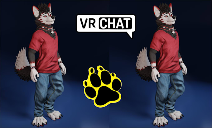 Do vrchat avatar, 3d model for vtuber, fursona, furry avatar, vrchat ...