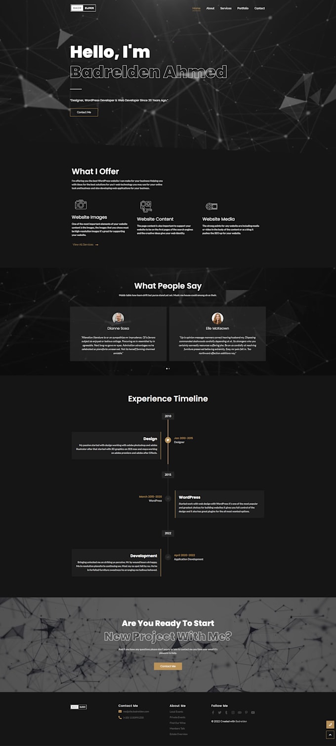 Build a modern and responsive website by Badrelden_ahmed | Fiverr