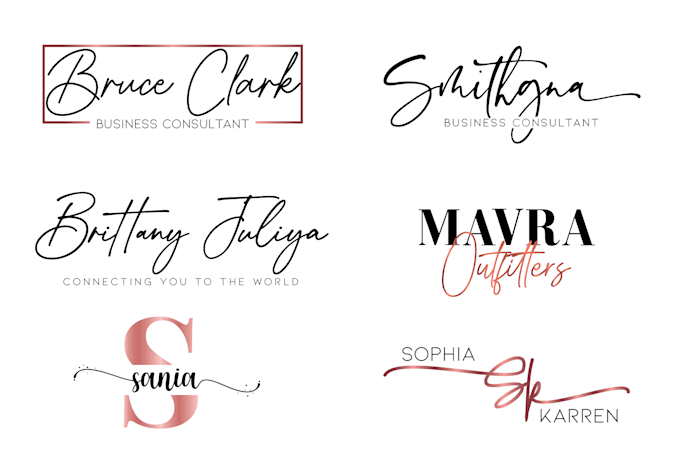 Design handwritten, scripted, cursive signature logo design by Yashfaa ...