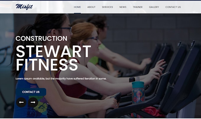 Build your professional fitness website and workout website by ...