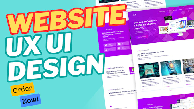 Create a modern website ux ui using figma xd and photoshop by Shakeelux ...