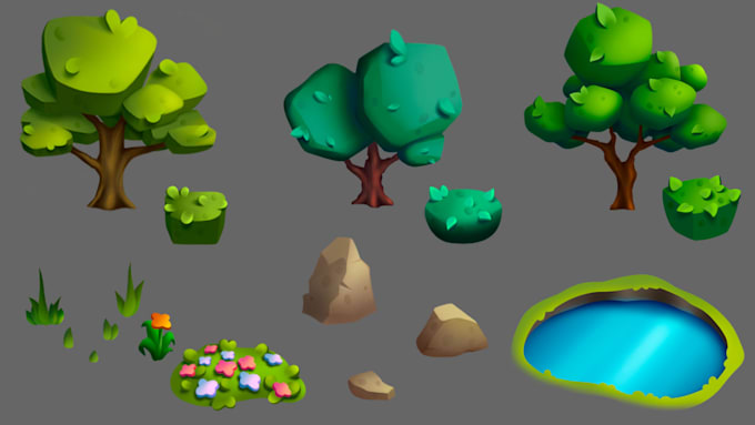 Creat 2d game assets, props, icons, objects by Slmirosya | Fiverr