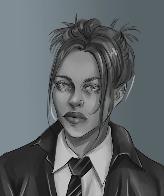 Draw A Semirealistic Digital Portrait By Nogunsnoroses Fiverr