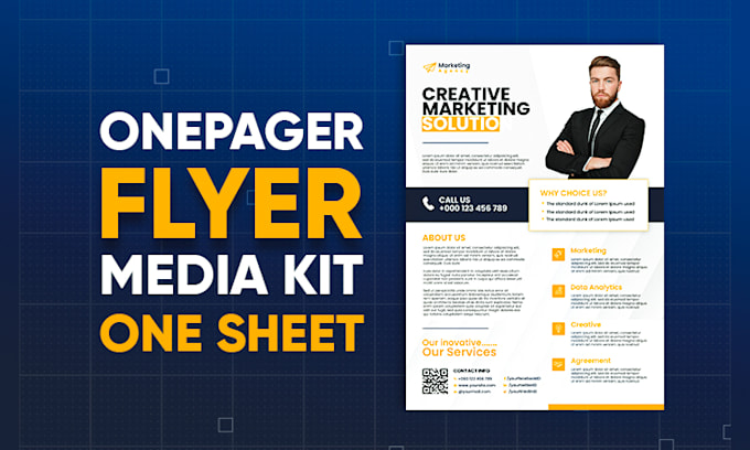 Do business one pager, sale sheet, media kit, tax flyer design by ...