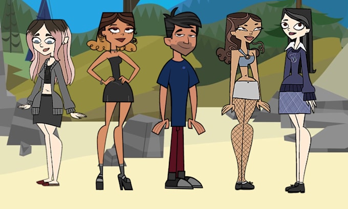 Draw your portrait as a total drama character by Bingchilling69 | Fiverr