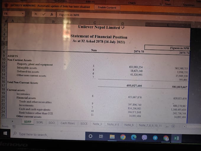 Prepare financial statements profit or loss and cash flows as per ifrs ...