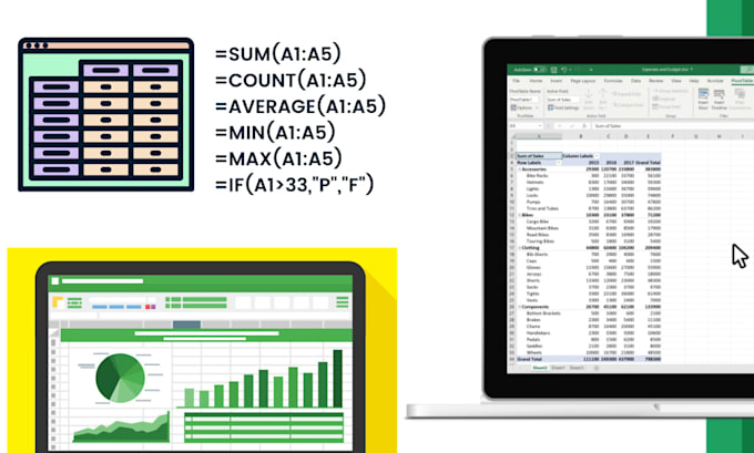 Help you out with excel formulas, pivot tables and charts by Madhukar022 | Fiverr