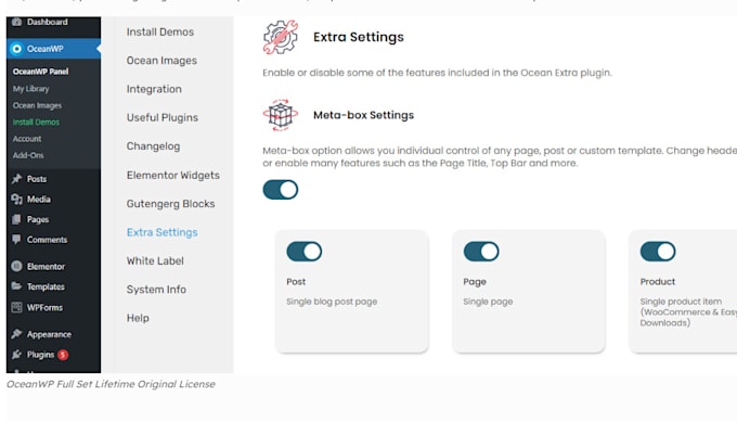 Install oceanwp full set lifetime original license by Vishnusiyag | Fiverr