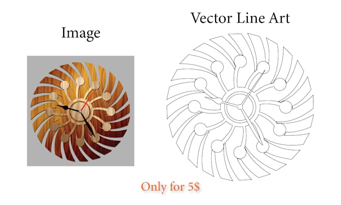 Draw vector line art illustration for any product and images by Leading ...