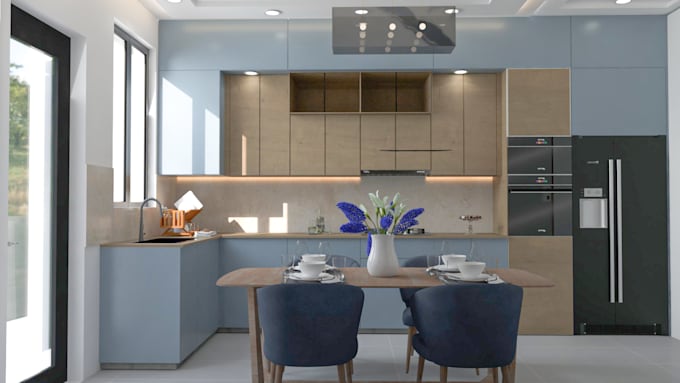 Design realistic interior visualization in 2 hours by Nadiralabri | Fiverr