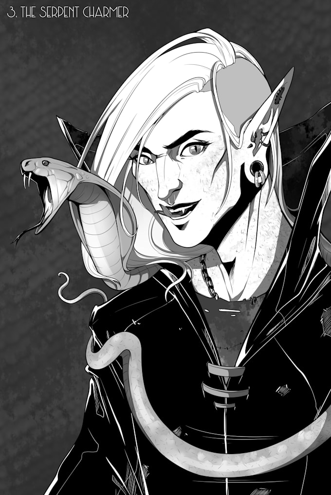 Draw your character portrait by Malkytea | Fiverr