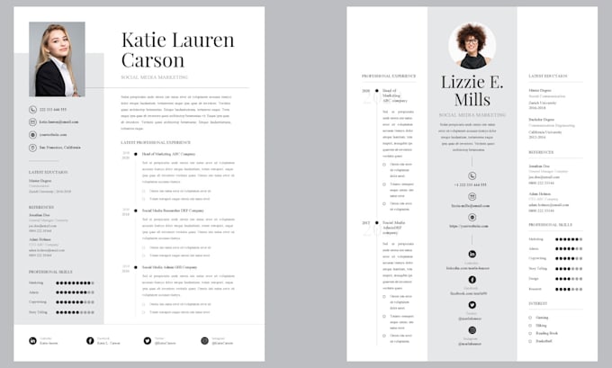 Design and format resume template cv in ms word, eps, pdf by Designly_dot | Fiverr