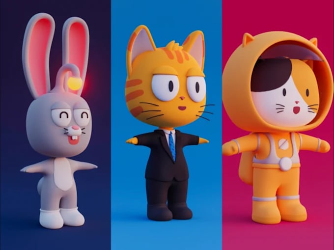 Create 3d character for game asset and character model by Lexward | Fiverr