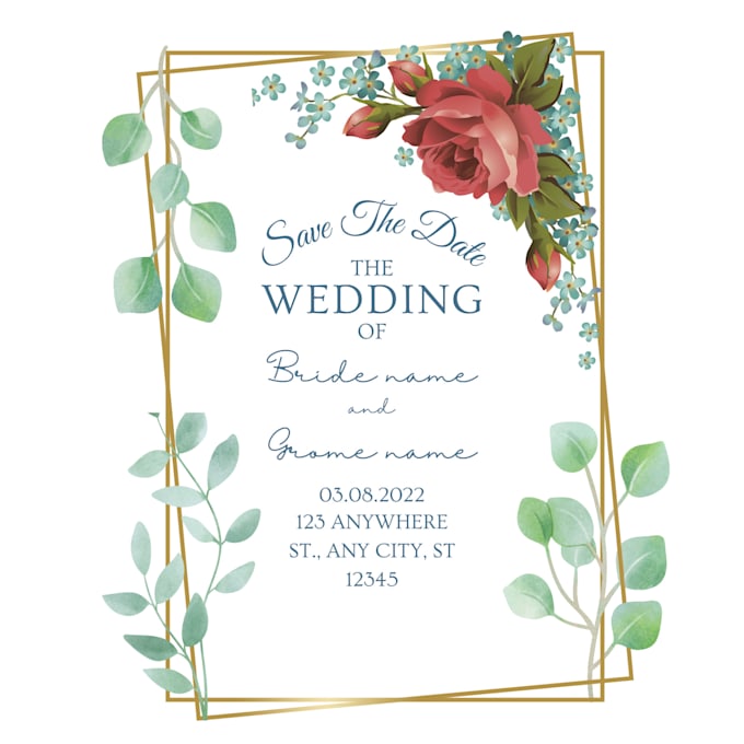 Design a invetation cards by Imranbachan | Fiverr