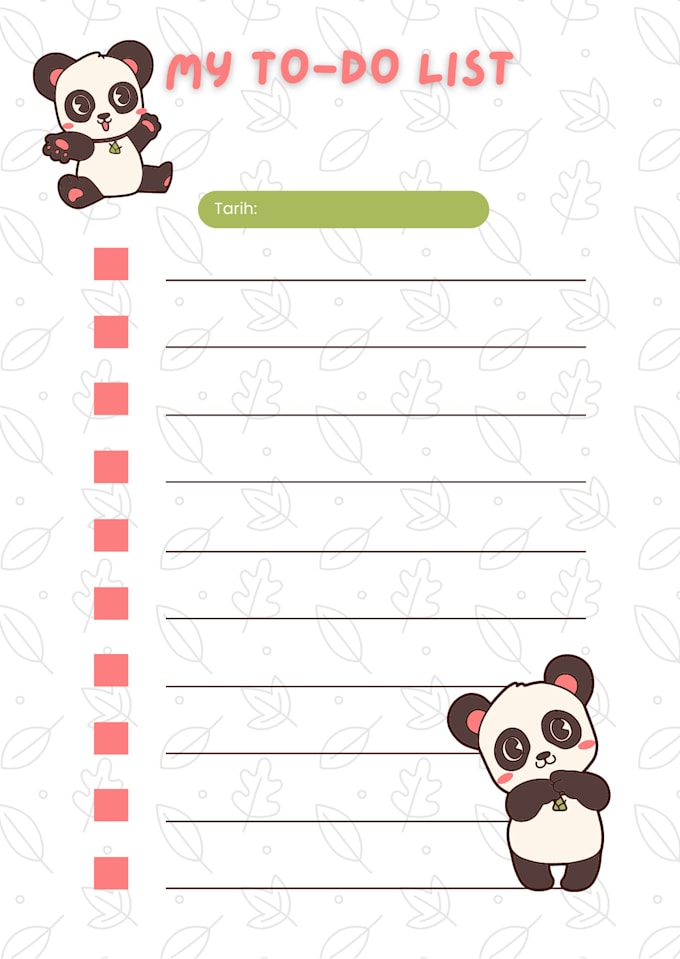 Design and layout text for your to do list and note book by ...