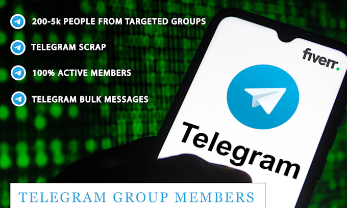 Do telegram mass dm 1k to 5k mass dms by Viennamaptogo | Fiverr