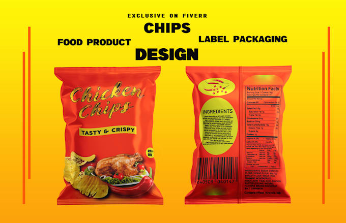 Do chips snacks food product label packaging design by Noor_graphics27 ...