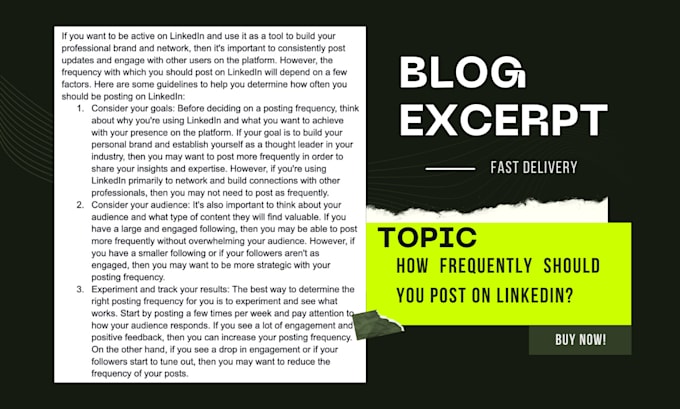 Write 500 word blogs for your business by Jameypritchard | Fiverr