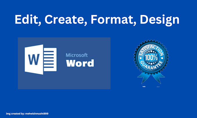 Create, edit, format, design, and type microsoft word documents by ...