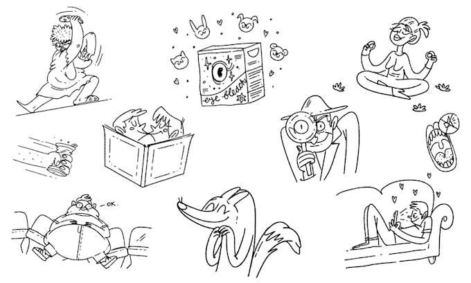 Create comic doodles on any topic by Anna_kuzmina | Fiverr