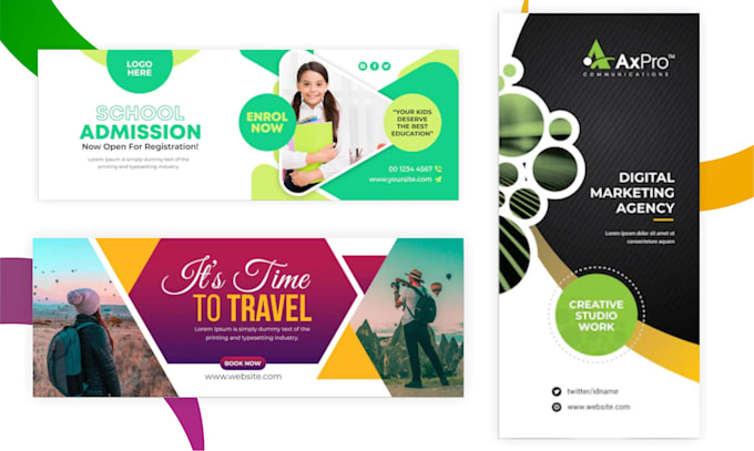 Be your professional top rated graphic designer by Colourygoldmine | Fiverr