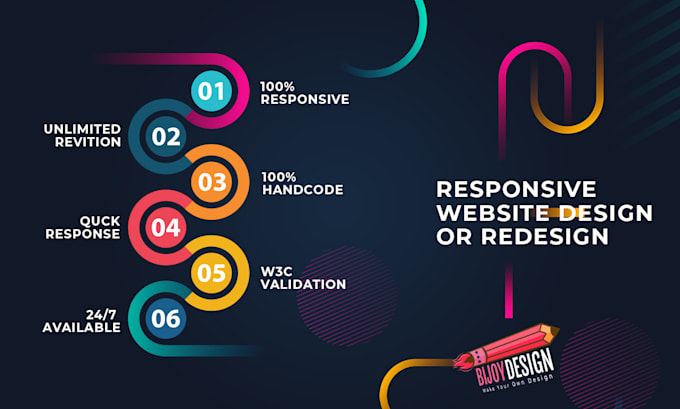 Create a custom responsive website design, development, redesign and bug fixing by Bijoydesign2 ...