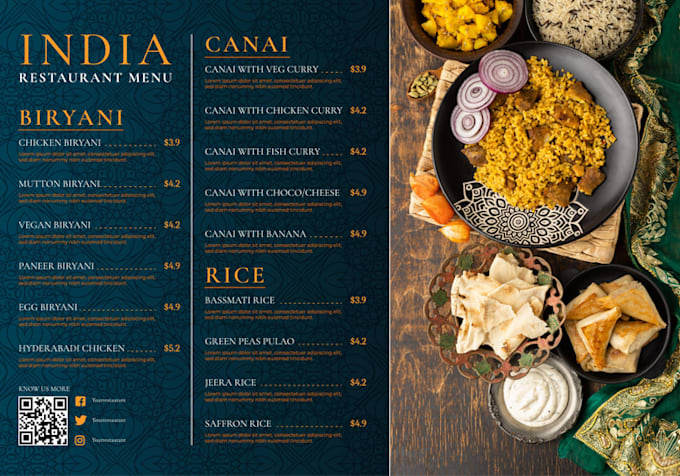 Design professional restaurant menus, food menu by Sinthu_art | Fiverr