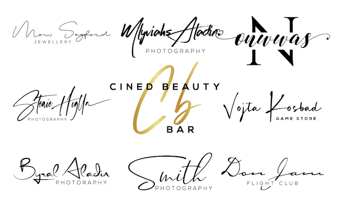 Create scripted, cursive, handwriting, signature logo by Mahab_art | Fiverr