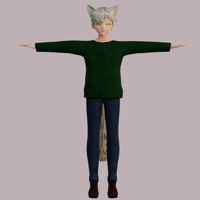 Create custom 3d model vrchat character, vr chat avatar, vrc avatar, vr ...