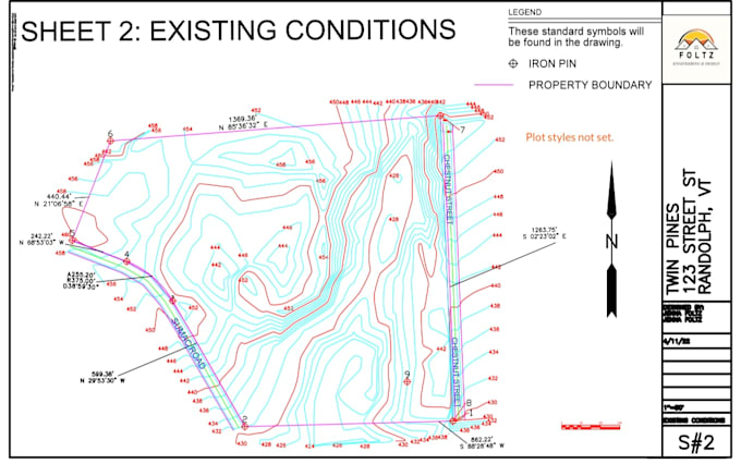 Map and draw survey points topographic maps and epsc work by Jenna ...