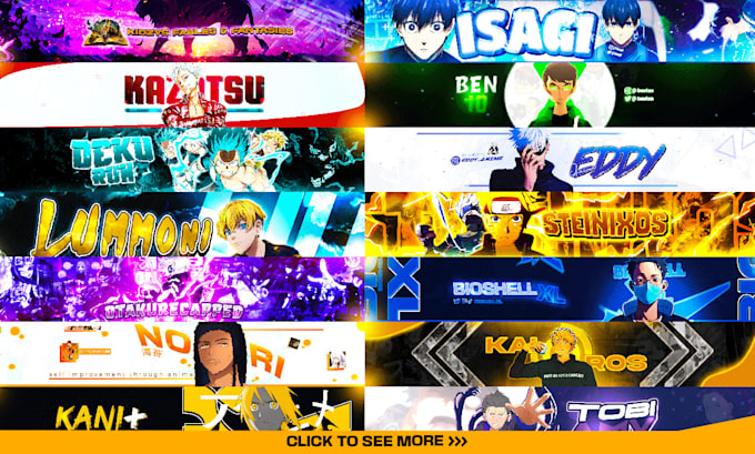 Design awesome anime banner for youtube, twitter, twitch by Kaistinger ...
