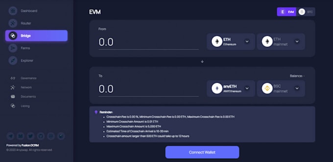 Create custom multi cross chain token bridge, ethereum, polygon on evm ... Create custom multi cross chain token bridge, ethereum, polygon on evm ...