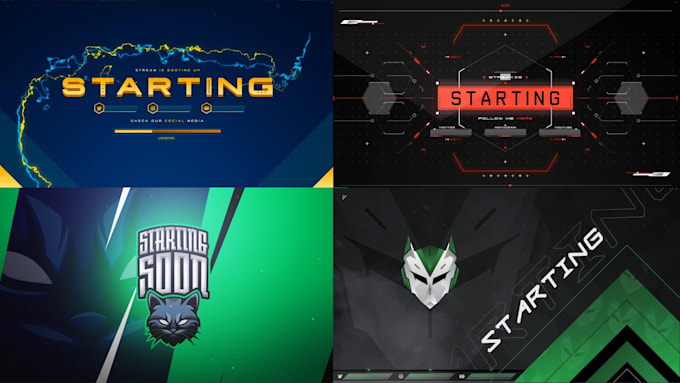 Create obs stream packs that include animations by Calebrayner01 | Fiverr