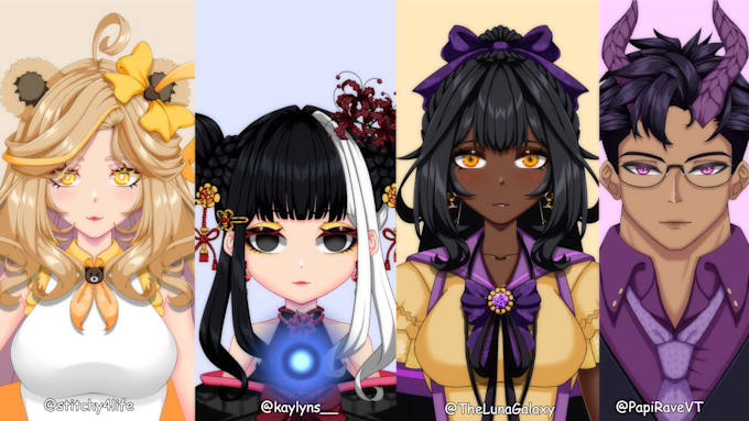 Vtubermodel pngtuber and characterreferencesheet xmas sale by ...