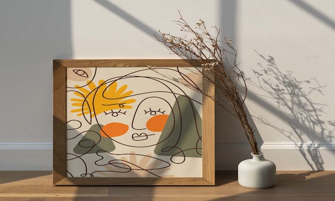 Create eye catching frame mockup for your art work by Rafed7 | Fiverr