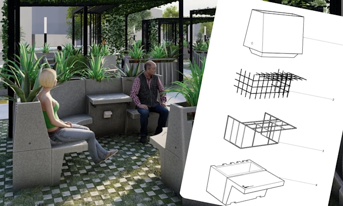Make a 3d model and technical drawings for manufacturing by ...