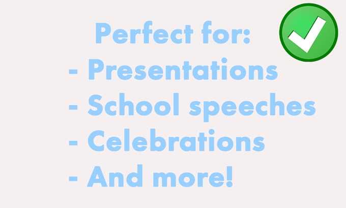 Create an outstanding and unique speech by Patrickoc22 | Fiverr