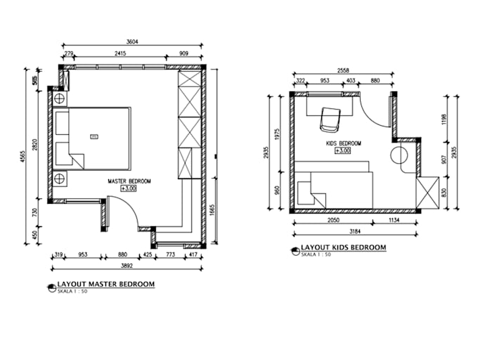 Make 2d floor plan interior by Gerrynainggolan | Fiverr
