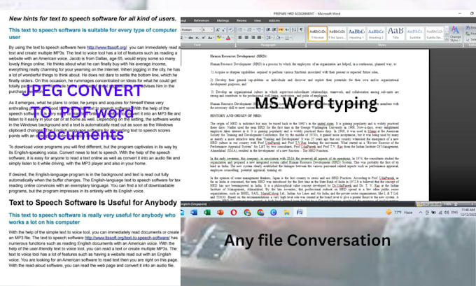 Ms word typing, typing job, data entry, pdf to word, copy paste by ...
