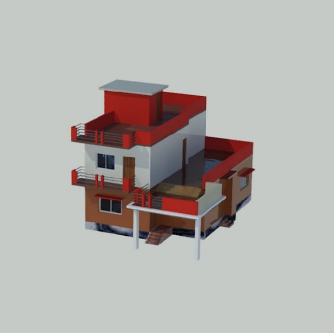 Make 3d model for your home in just 2 day by Ak_builders | Fiverr