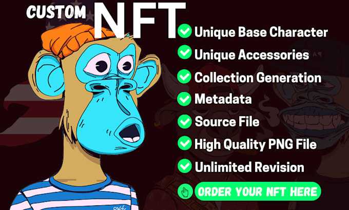 Design your nft art, nft character, nft collection with metadata, free ...