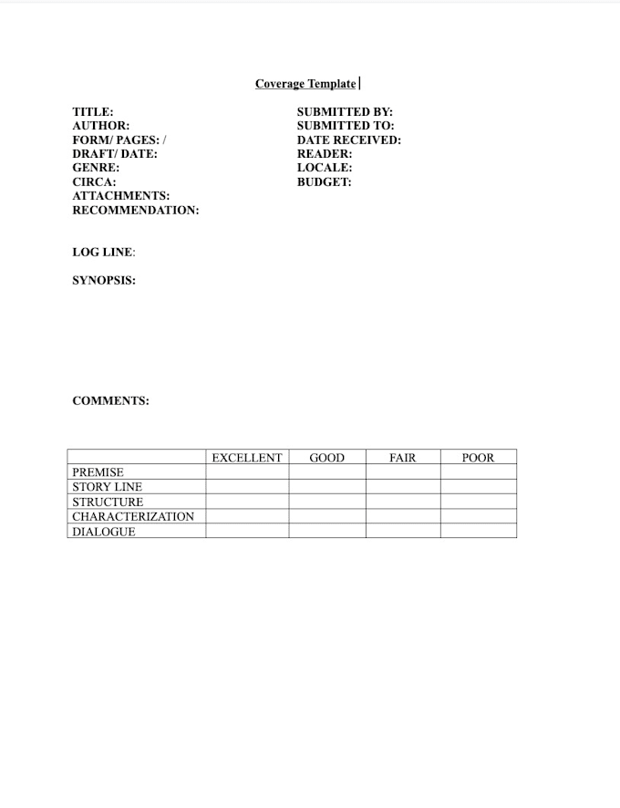 Write detailed and professional coverage for your script by ...