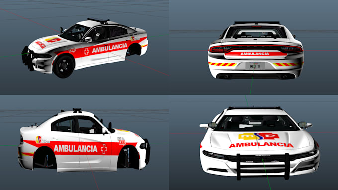 Design custom liverys for emergency cars in fivem must have template by ...