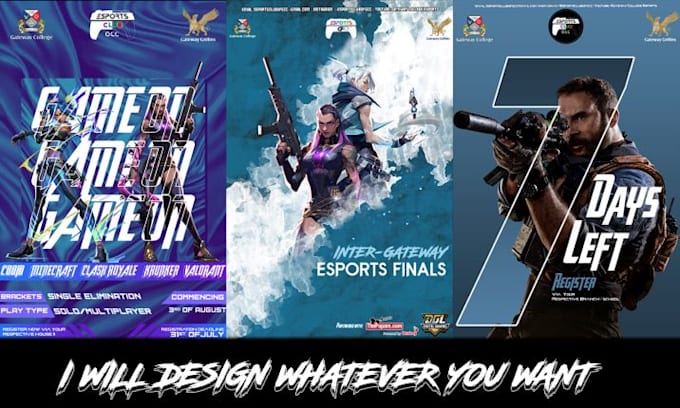Design an esports poster for you by Ethanperera | Fiverr