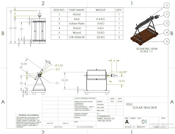 Design 2d mechanical drawings using solidworks and autocad by U ...