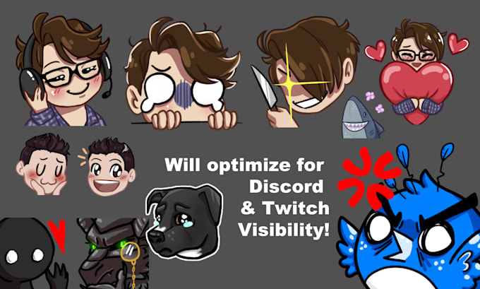 Create banger twitch emotes for you by Virginiatambure | Fiverr