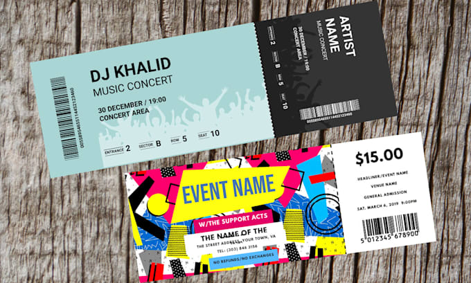 Design tickets, invitations for any event by Asad_bashir1 | Fiverr