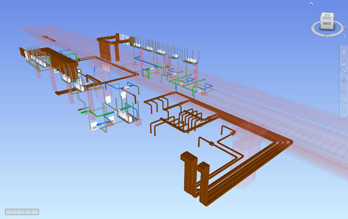 Do 3d modeling of your 2d mepf drawings by Gisbertbaks | Fiverr