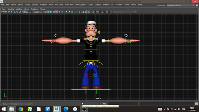 Create 3d rigging character model and props on maya by Ingridbittar ...
