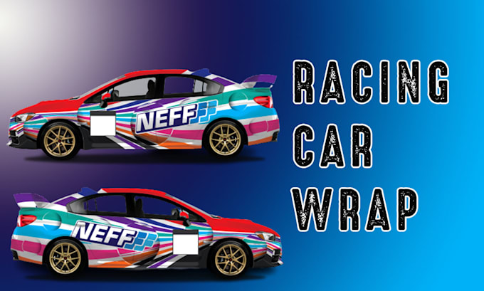 Design modern racing car wrap, livery car wrap, rally car wrap, car ...